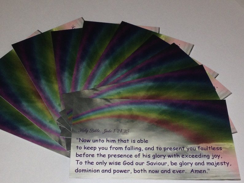 Buzz Scripture Cards for Bible Study, God's Promises. Prayer Jude 1:24 ...
