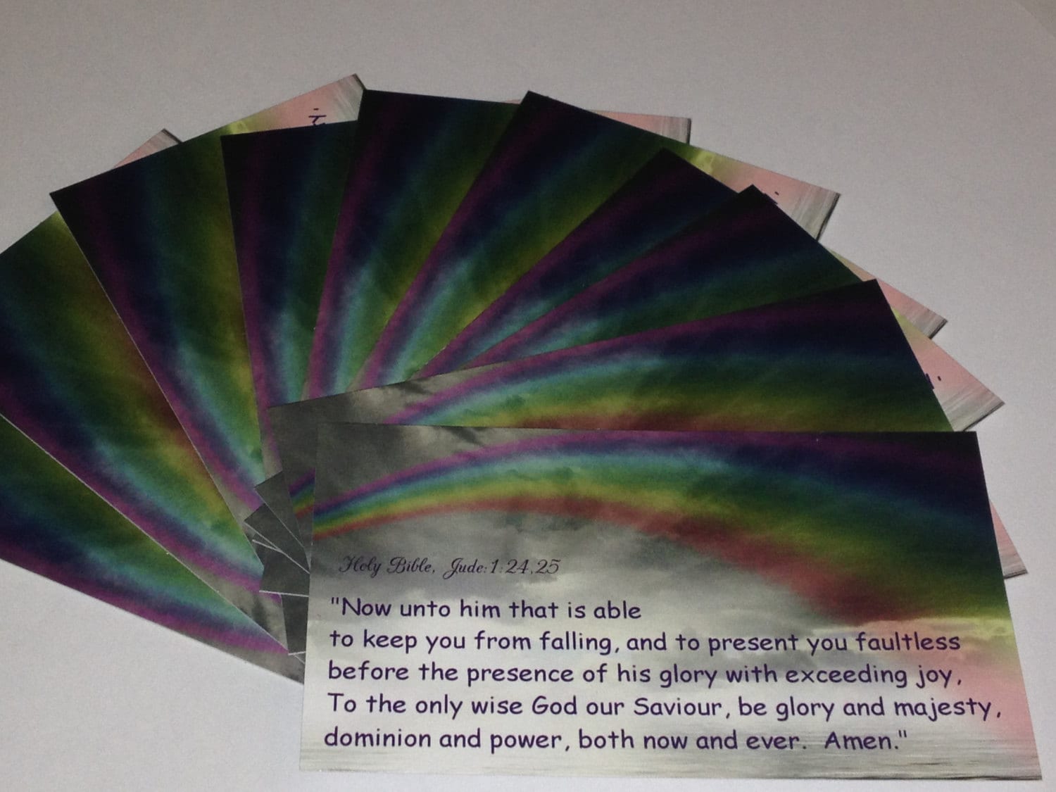 Buzz Scripture Cards for Bible Study, God's Promises. Prayer Jude 1:24 ...
