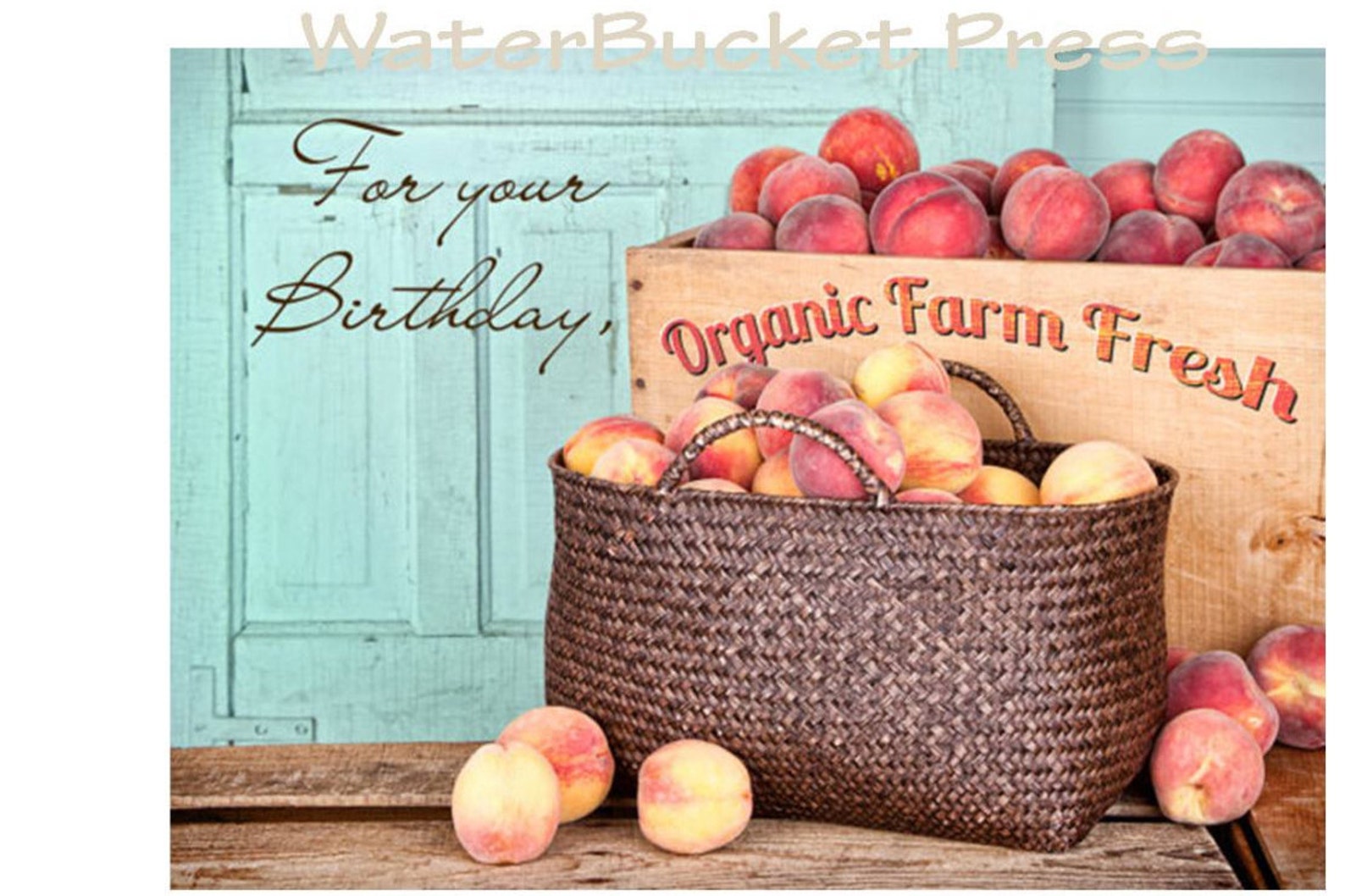 Digital Birthday Card Peaches - Etsy