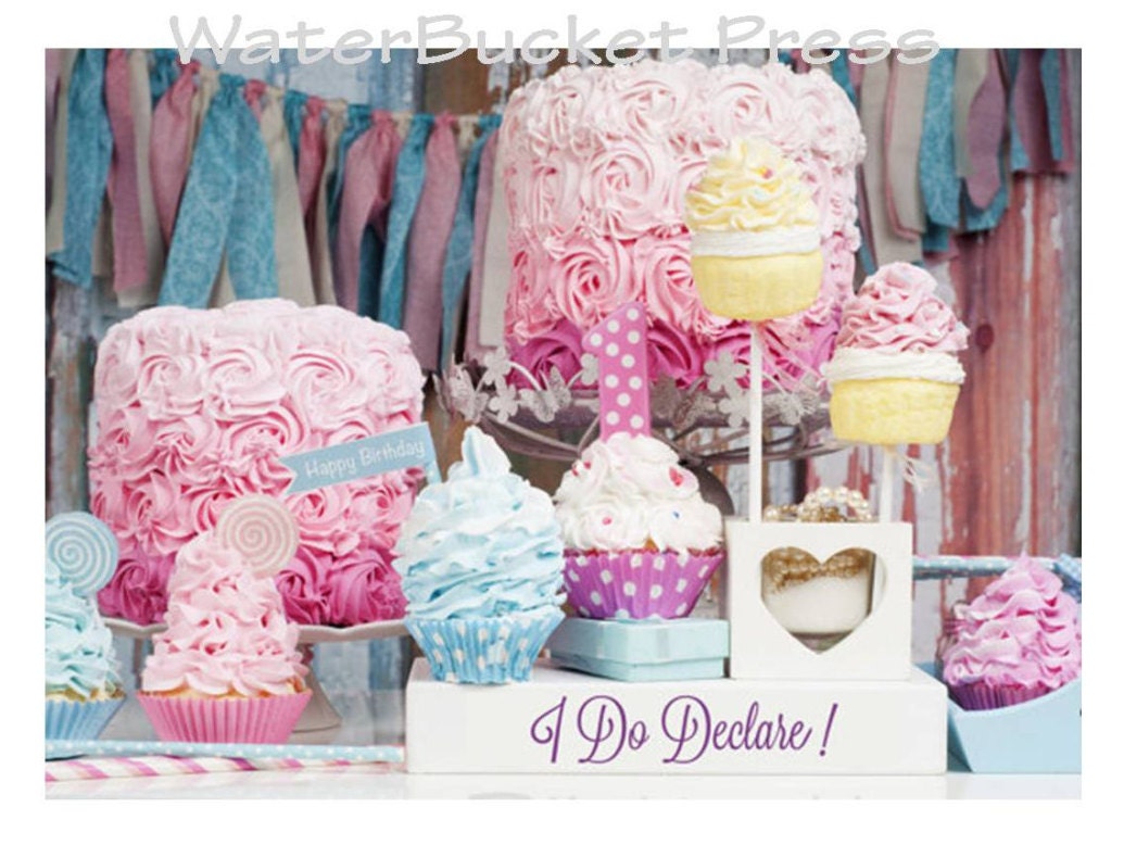 Digital Card Happy Birthday Cakes - Etsy