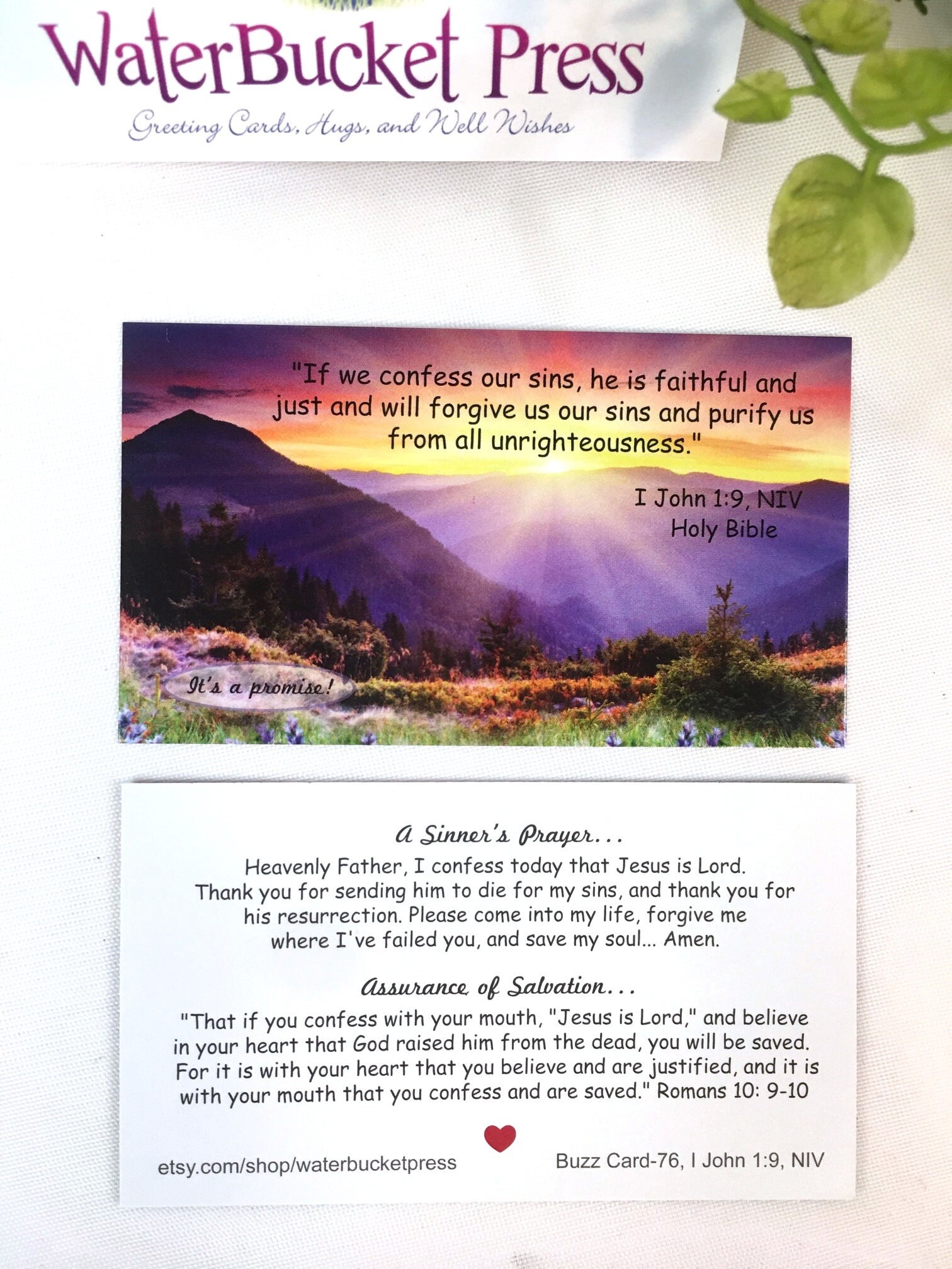 A Sinner's Prayer Scripture Cards, Salvation, Bible Verses, God's Love ...