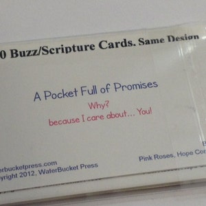 Buzz Scripture Cards for Bible Study, God's Promises. Psalm 71:5,14 ...
