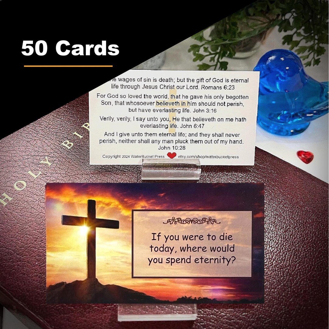 Salvation Scripture Cards, Pocket Cards, Evangelism Tracts, Christian ...