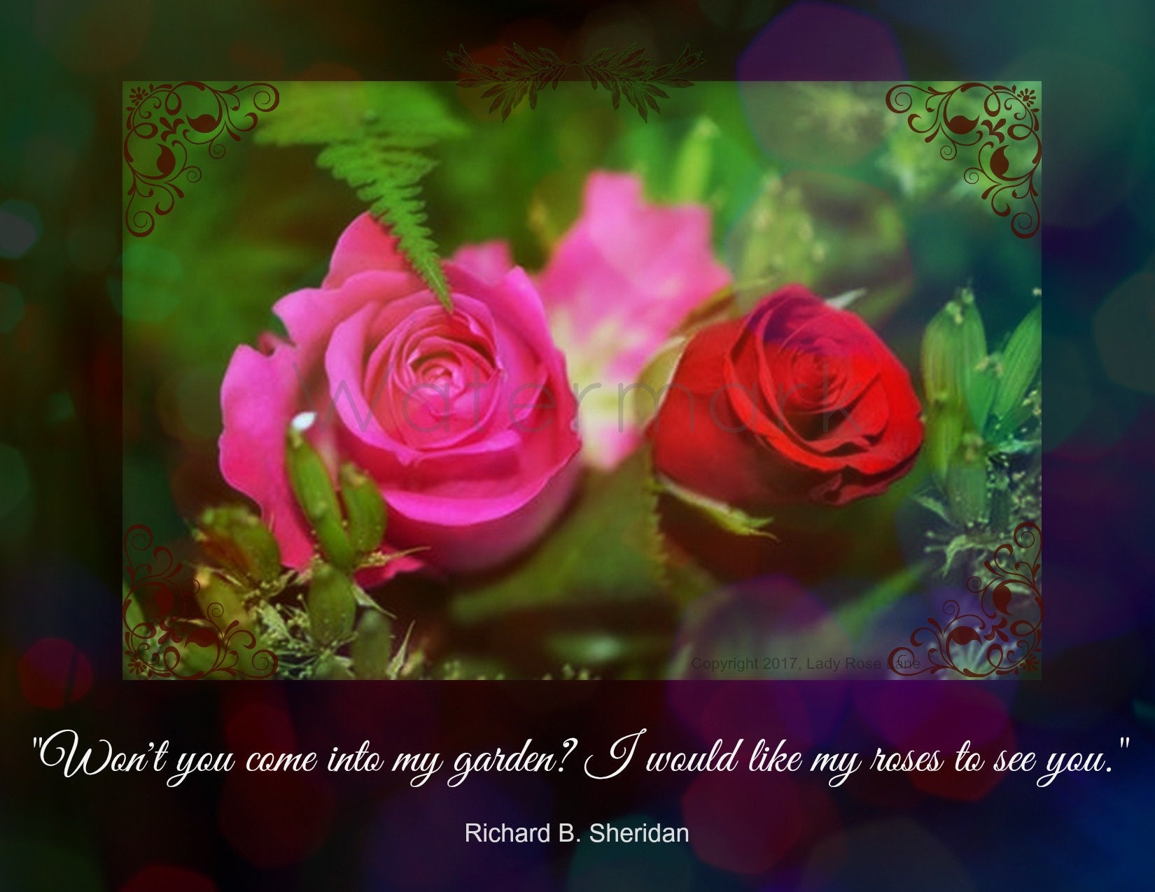 Printable Pink Roses, Pink Rose Digital File, Pink Rose Stock Photo ...