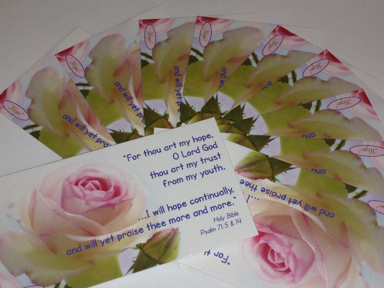 Buzz Scripture Cards for Bible Study, God's Promises. Psalm 71:5,14 ...