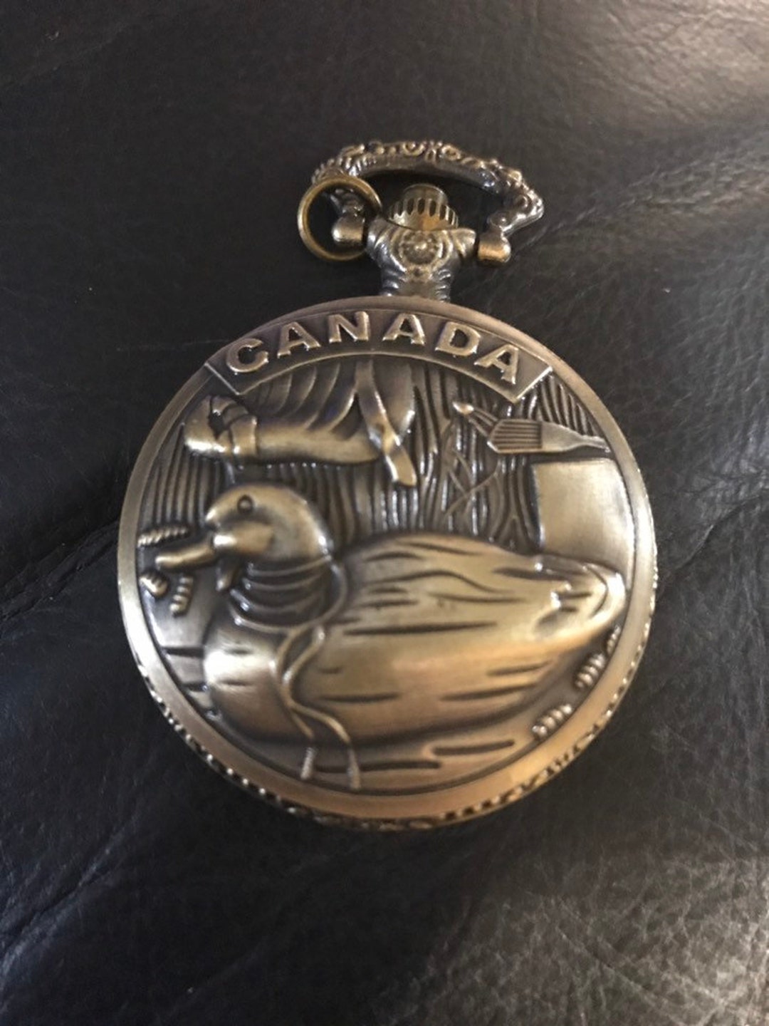 Duck, Canada Bronze Custom Pill Box Medicine Tablet Holder for Pocket ...