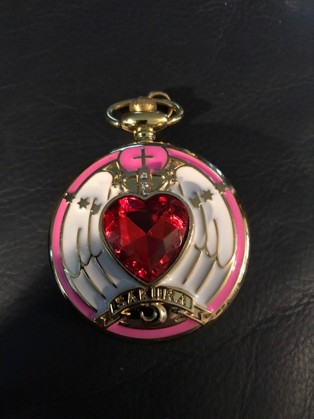 Red Heart Jem Golden Pillbox Custom Pill Box Medicine Tablet Holder for ...