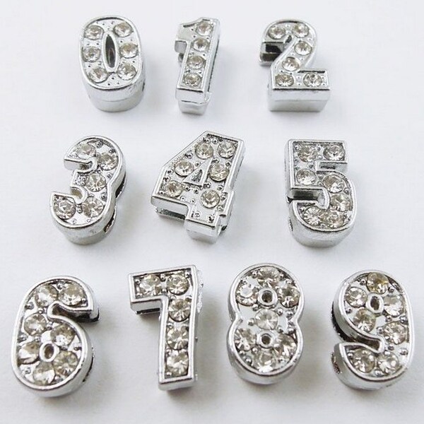 Rhinestone Numbers - Etsy