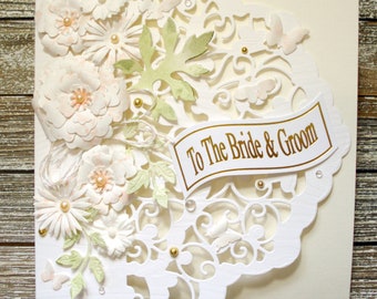 Luxury Boxed Wedding Card Congratulations Shaker Card - Etsy