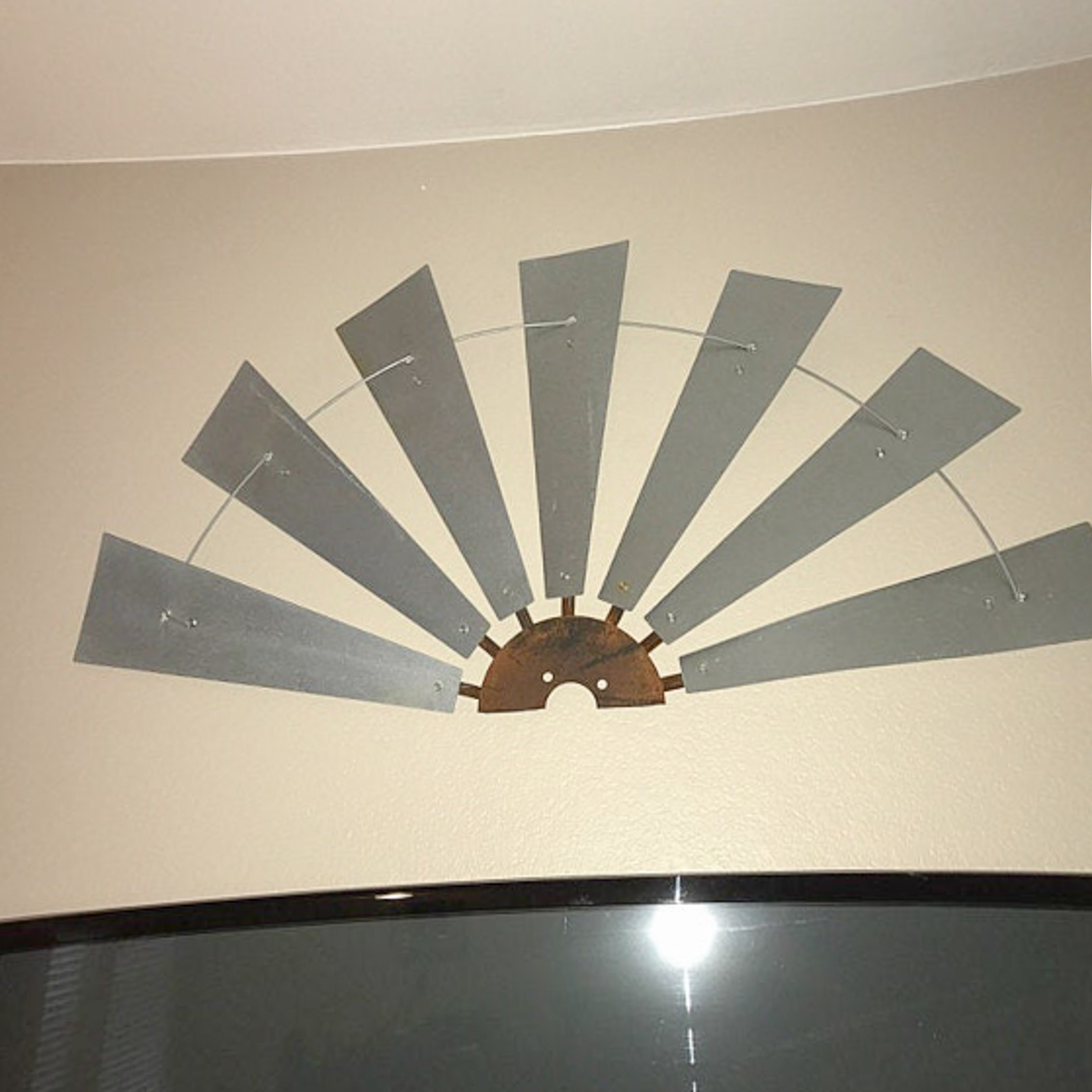 Half Farmhouse Windmill Metal Wall Decor Windmill Wall | Etsy