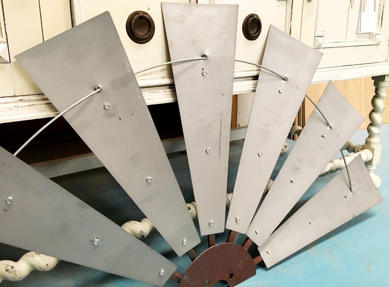 Half Windmill Decor Head Silver Metal Windmill Decor - Etsy