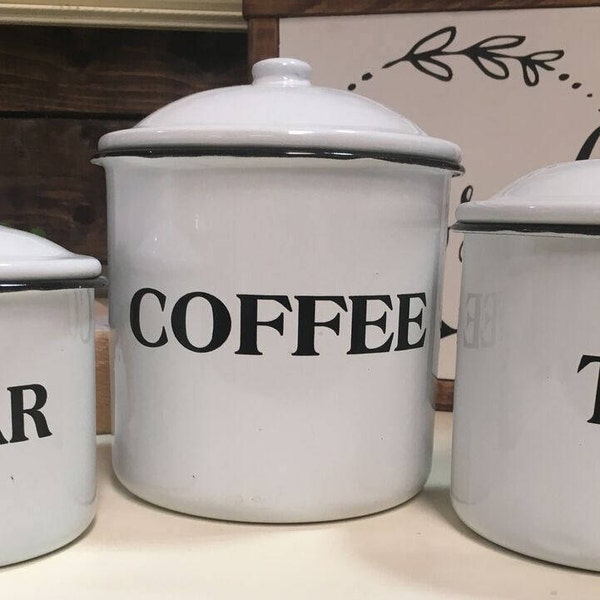 Farmhouse Canister Set - Etsy