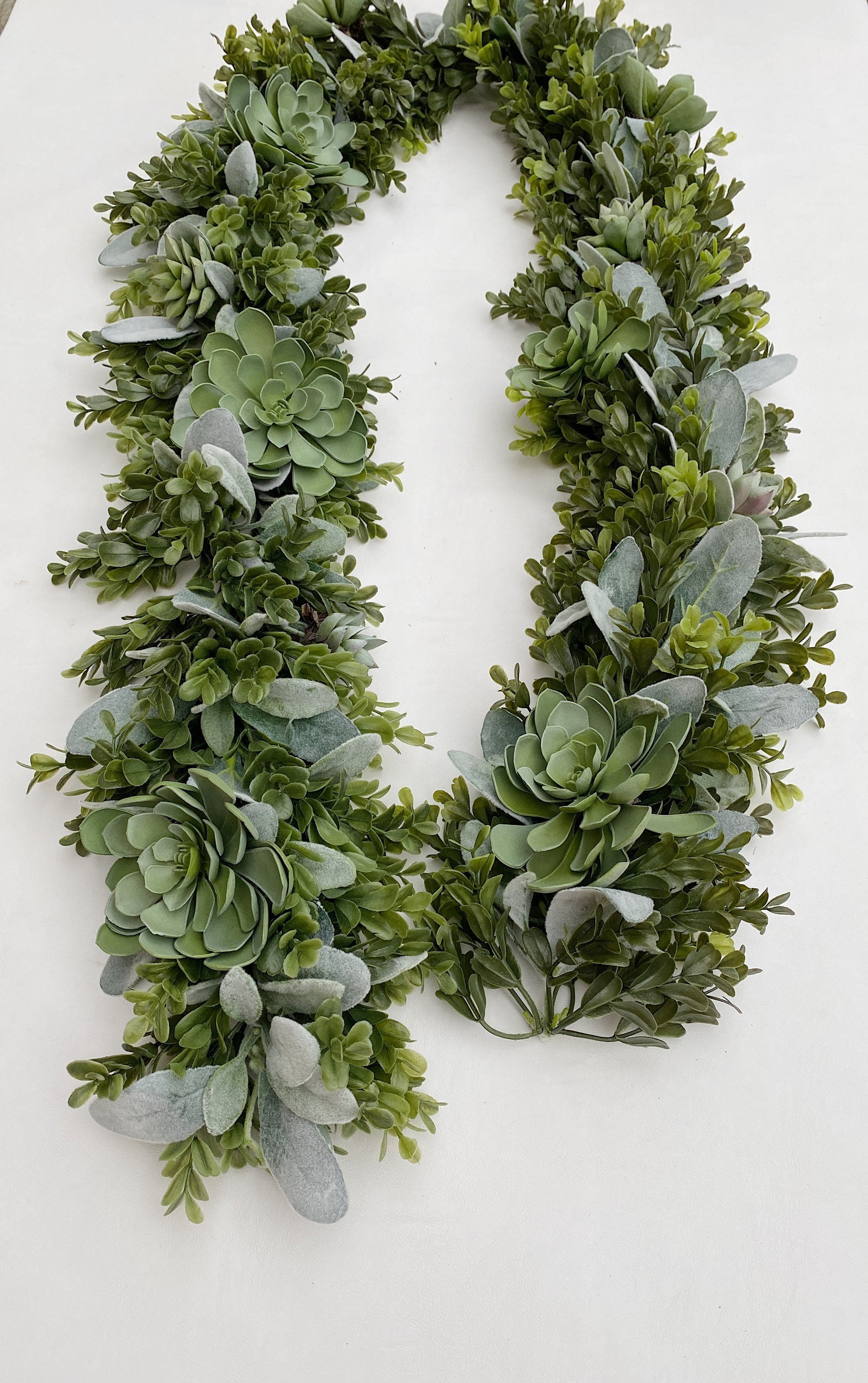 Succulent Table Runner Greenery Garland Succulent Greenery - Etsy