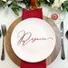 Custom Dinner Plate for Holiday Dinner, Holiday Word Plate, Place Card ...