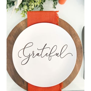 Rustic Holiday Table Decor, Elegant Plate, Custom Dinner Plate for ...