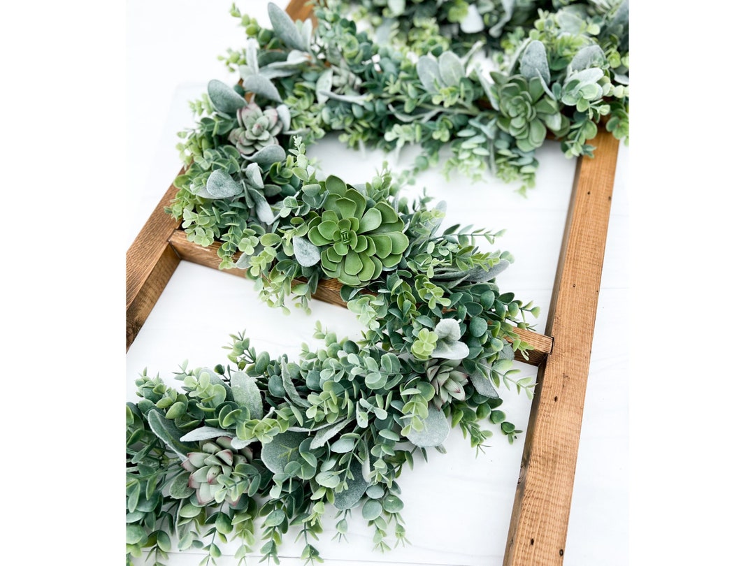 Eucalyptus Lambs Ear Succulent Garland: Faux Greenery Wedding ...