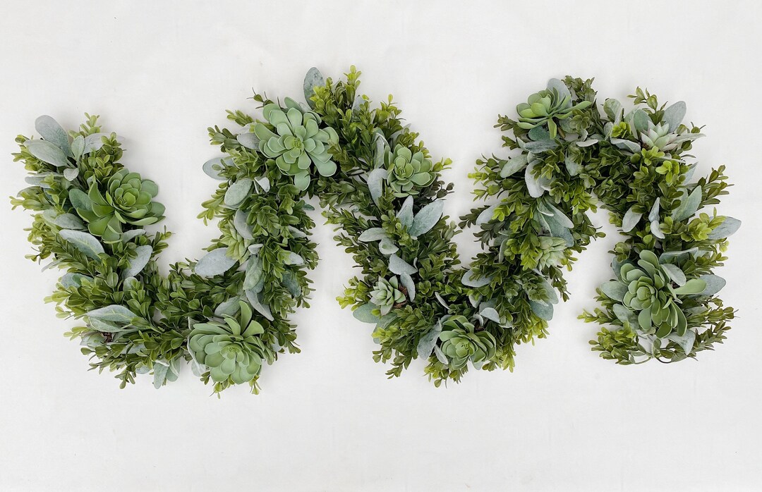 Succulent Table Runner Greenery Garland, Succulent Greenery, Garland ...