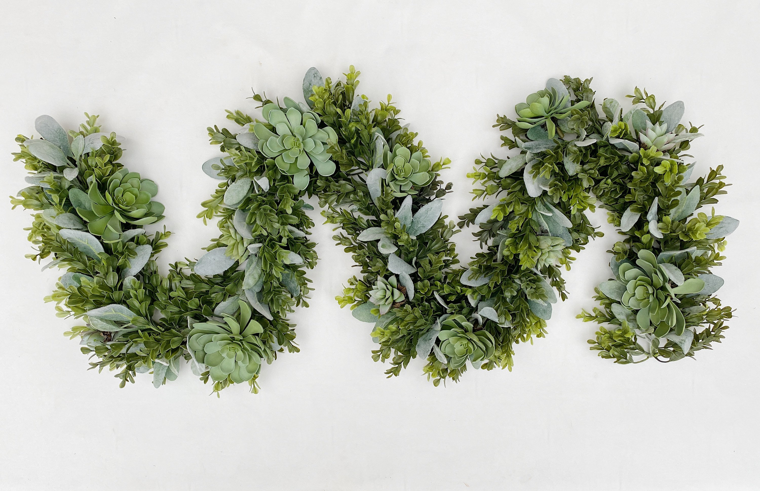 Succulent Table Runner Greenery Garland Succulent Greenery - Etsy