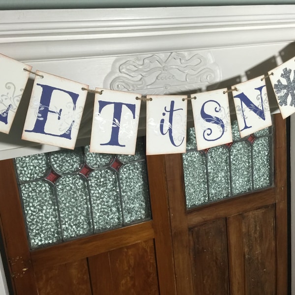 Let It Snow Banner - Etsy