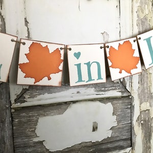 Rustic Fall in Love Banner, Fall Wedding Decor, Fall in Love Wedding ...