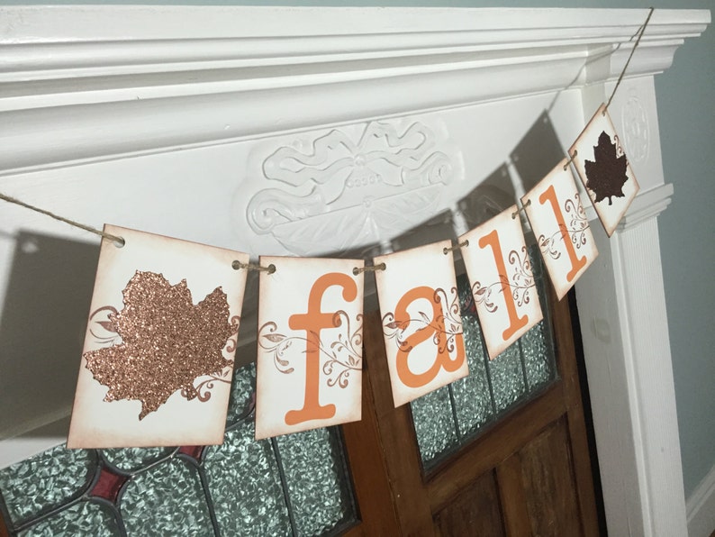 Fall Banner Thanksgiving Banner Rustic Fall Decoration - Etsy