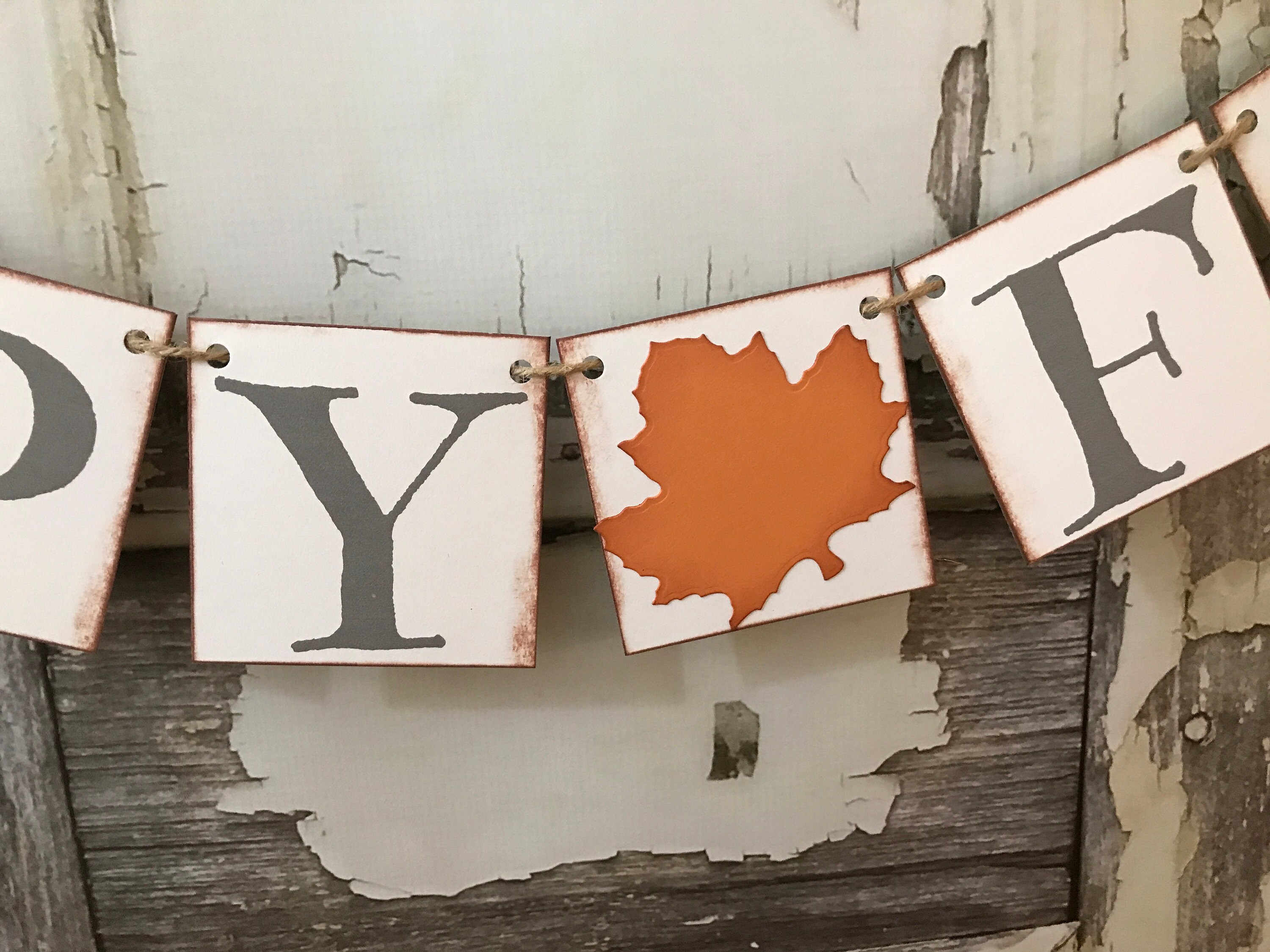 Happy Fall Banner Fall Decor Fall Banner Rustic Fall Sign - Etsy