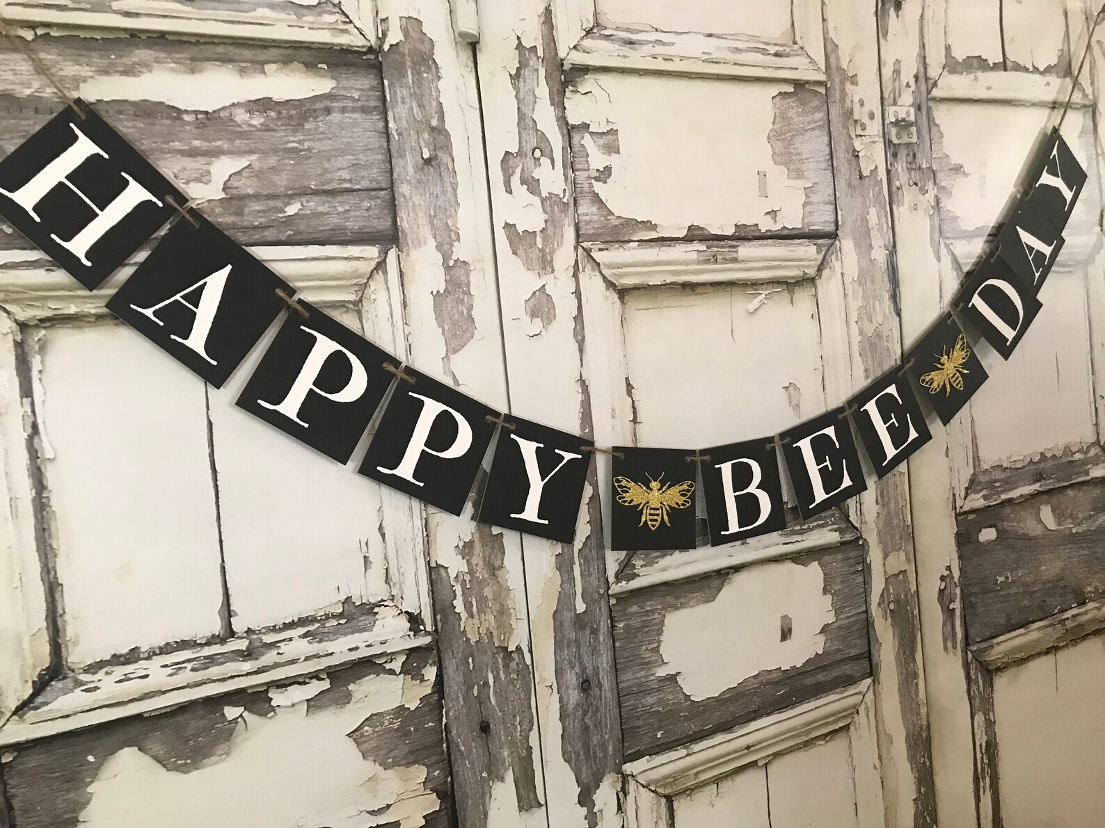 Happy Bee Day Banner Birthday Banner Bee Sign Bee Party - Etsy