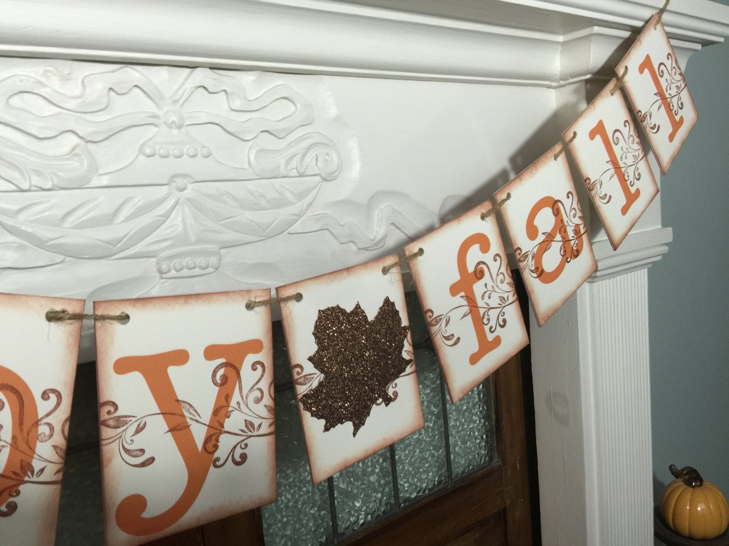 Happy Fall Banner Fall Banner Happy Fall Sign Rustic | Etsy