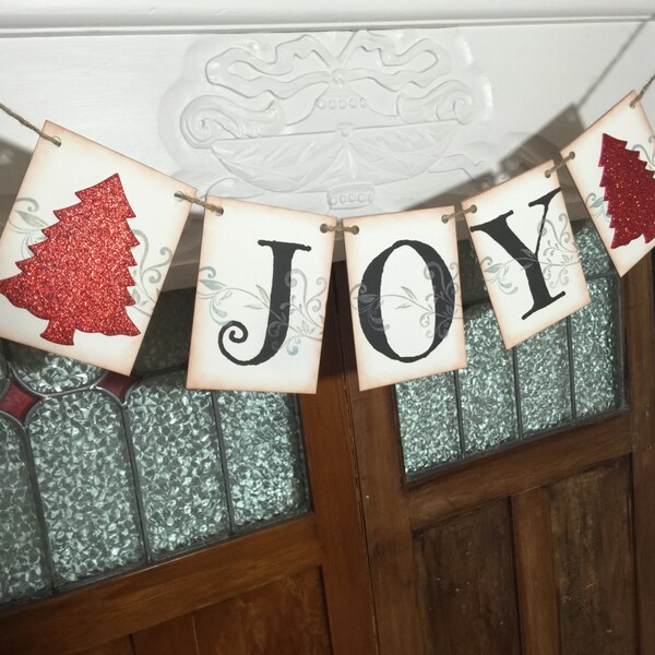 Joy Banner - Etsy