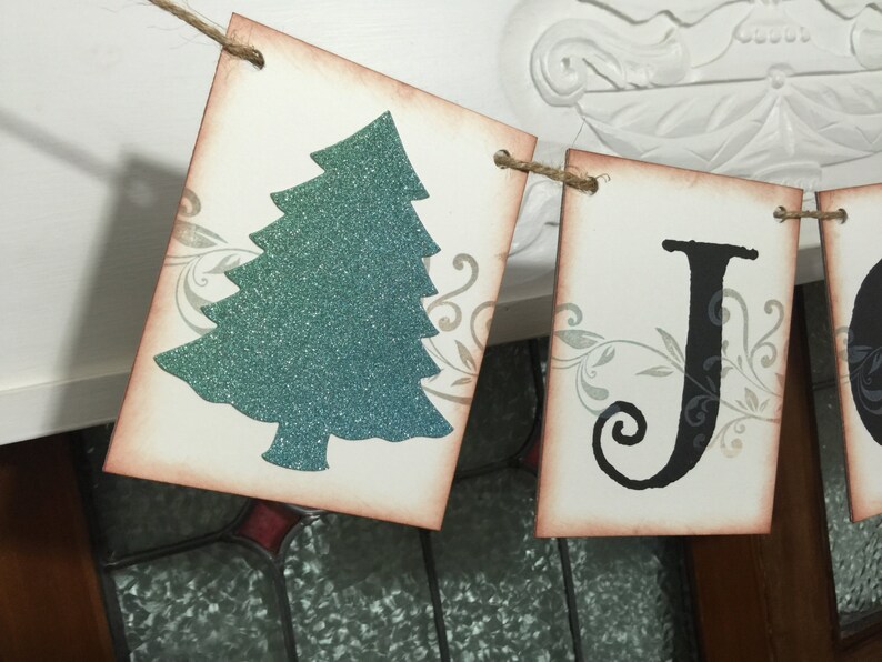 Joy Banner Christmas Banner Christmas Photo Prop Mantle - Etsy