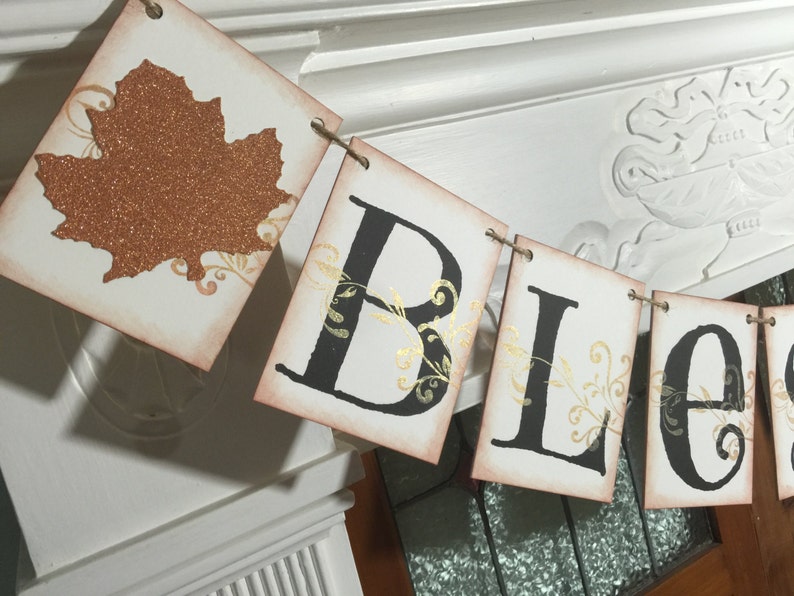 Blessings Banner Thanksgiving Banner Thanksgiving - Etsy
