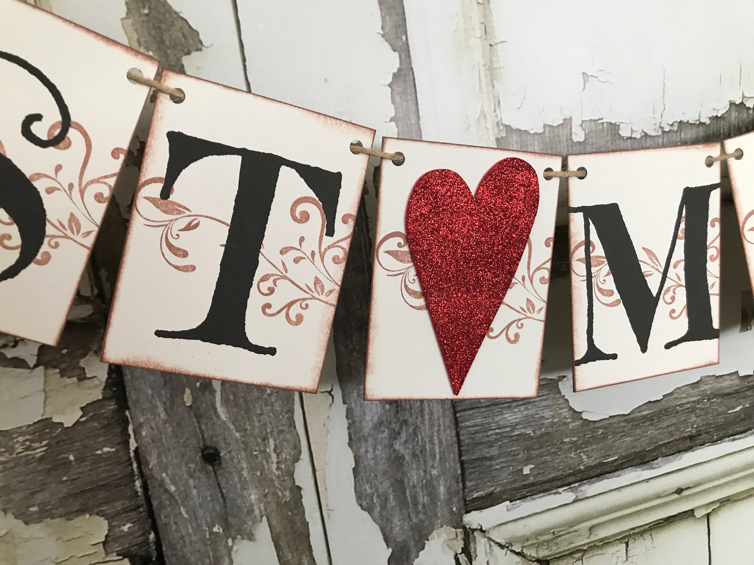 Rustic Just Married Banner, Wedding Car Sign Photo Prop - Etsy