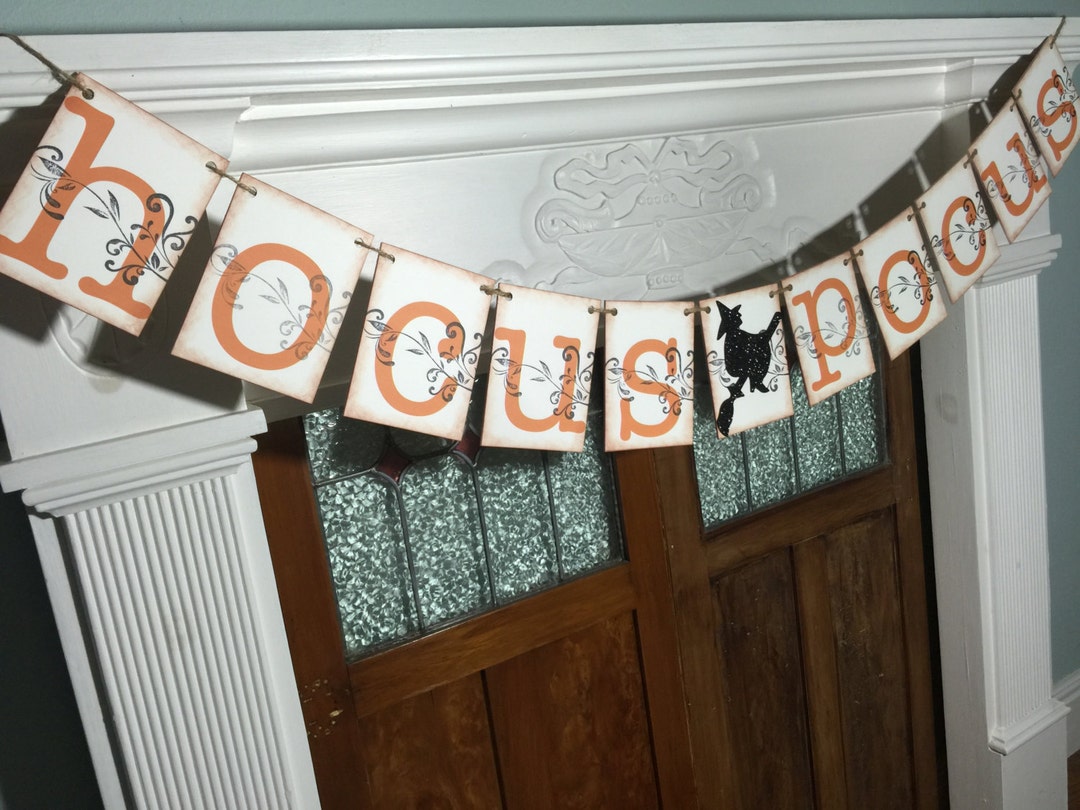 Hocus Pocus Banner, Halloween Banner, Halloween Decoration, Halloween ...