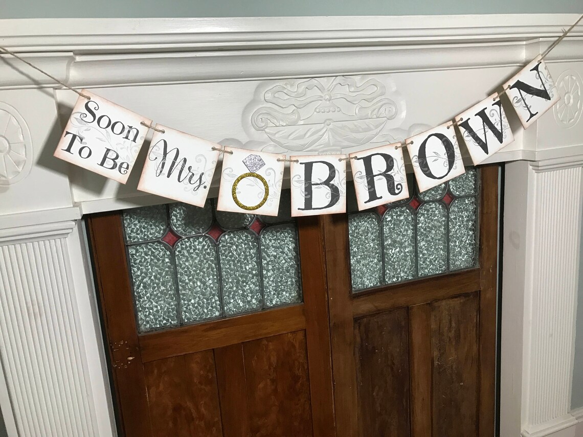 Rustic Soon to Be Mrs. Banner Soon to Be Mrs Bridal Shower - Etsy