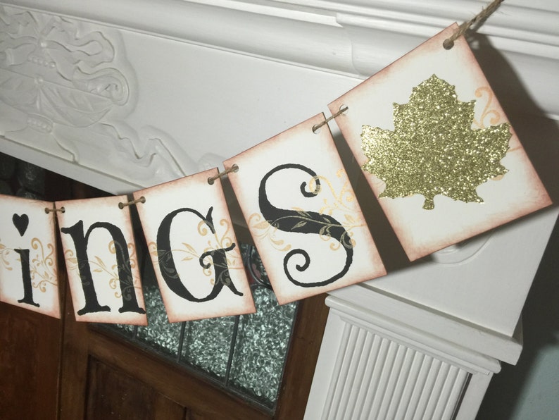 Blessings Banner Thanksgiving Banner Thanksgiving - Etsy
