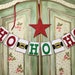 Glitter HO HO HO Christmas Banner, Christmas Decoration - Etsy