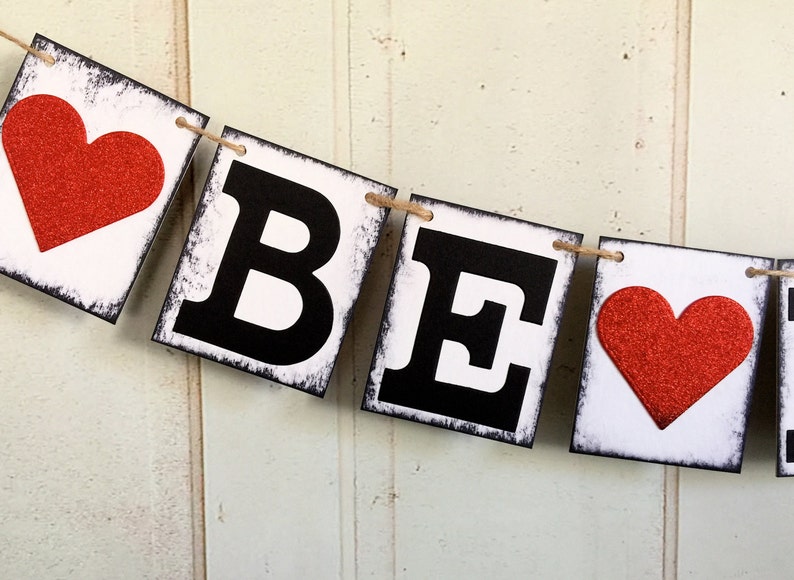 BE MINE Banner Valentine's Day Garland Wedding Photo - Etsy