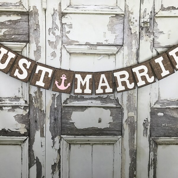 Nautical Just Married Sign - Etsy