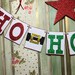 Glitter HO HO HO Christmas Banner, Christmas Decoration - Etsy