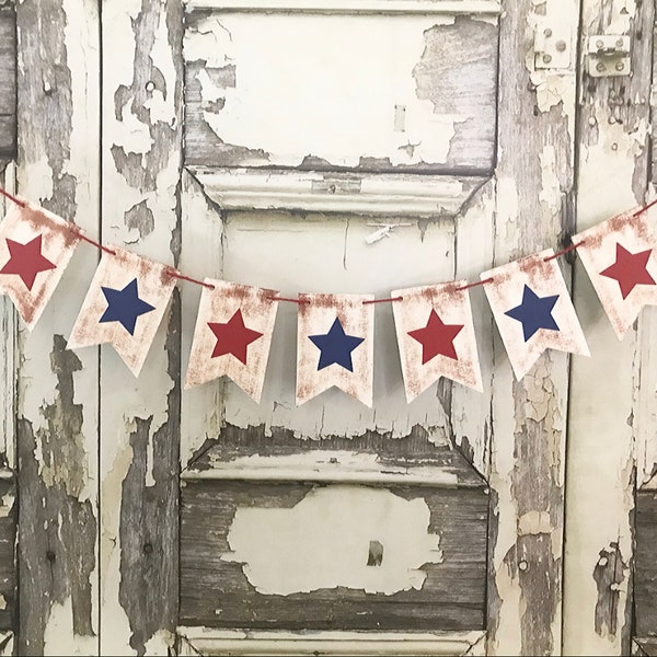 Patriotic Bunting - Etsy