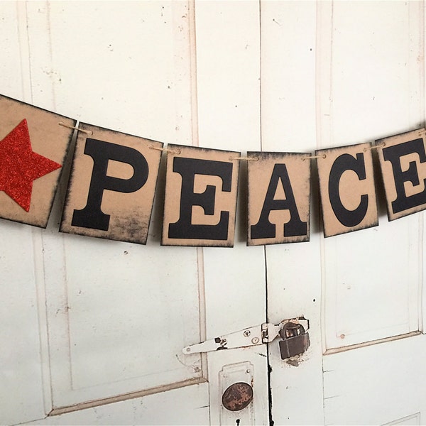 Peace Banner - Etsy