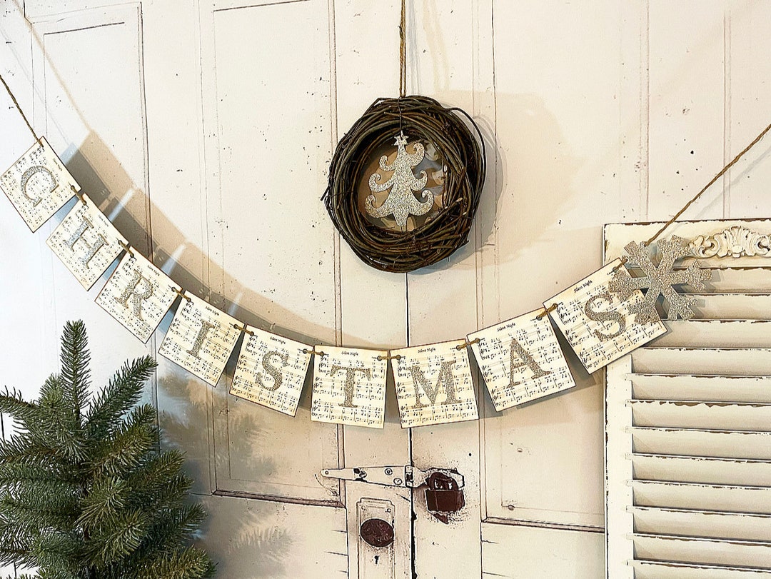 Christmas Banner, Rustic Christmas Sign, Christmas Photo Prop ...