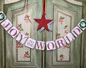 Joy to the World Banner - Etsy