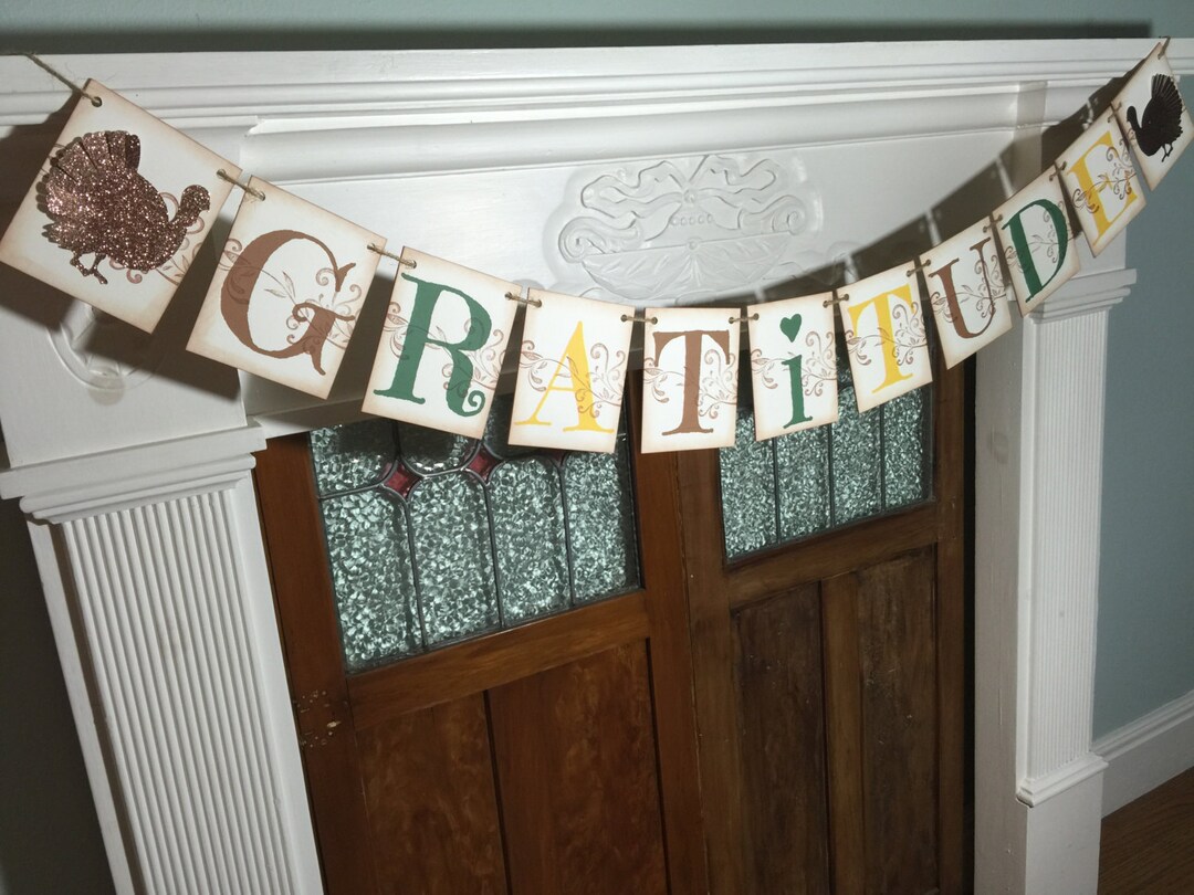 Gratitude Banner Thanksgiving Banner Grateful Banner - Etsy