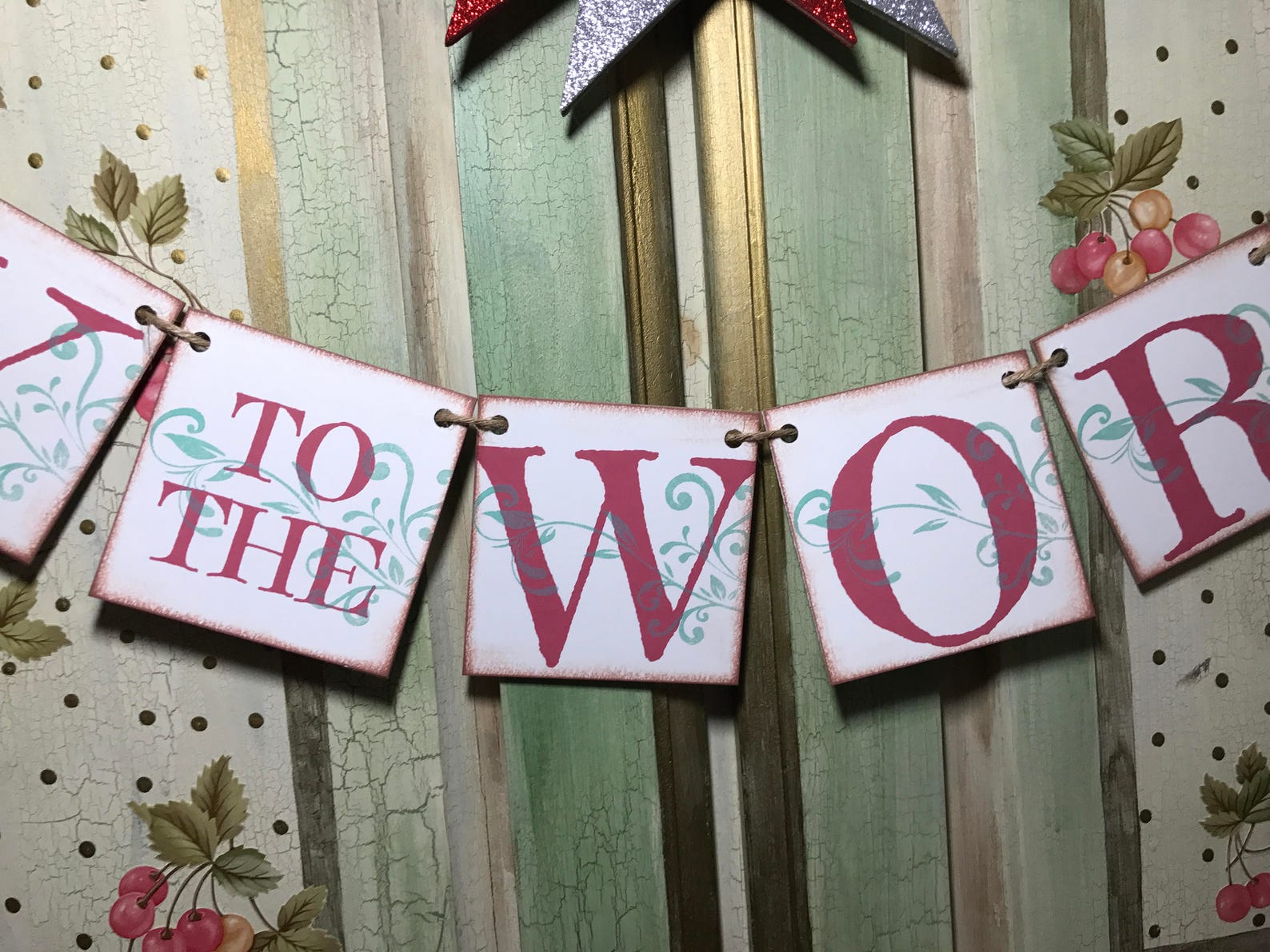 Rustic Christmas Banner Joy to the World Banner Christmas - Etsy