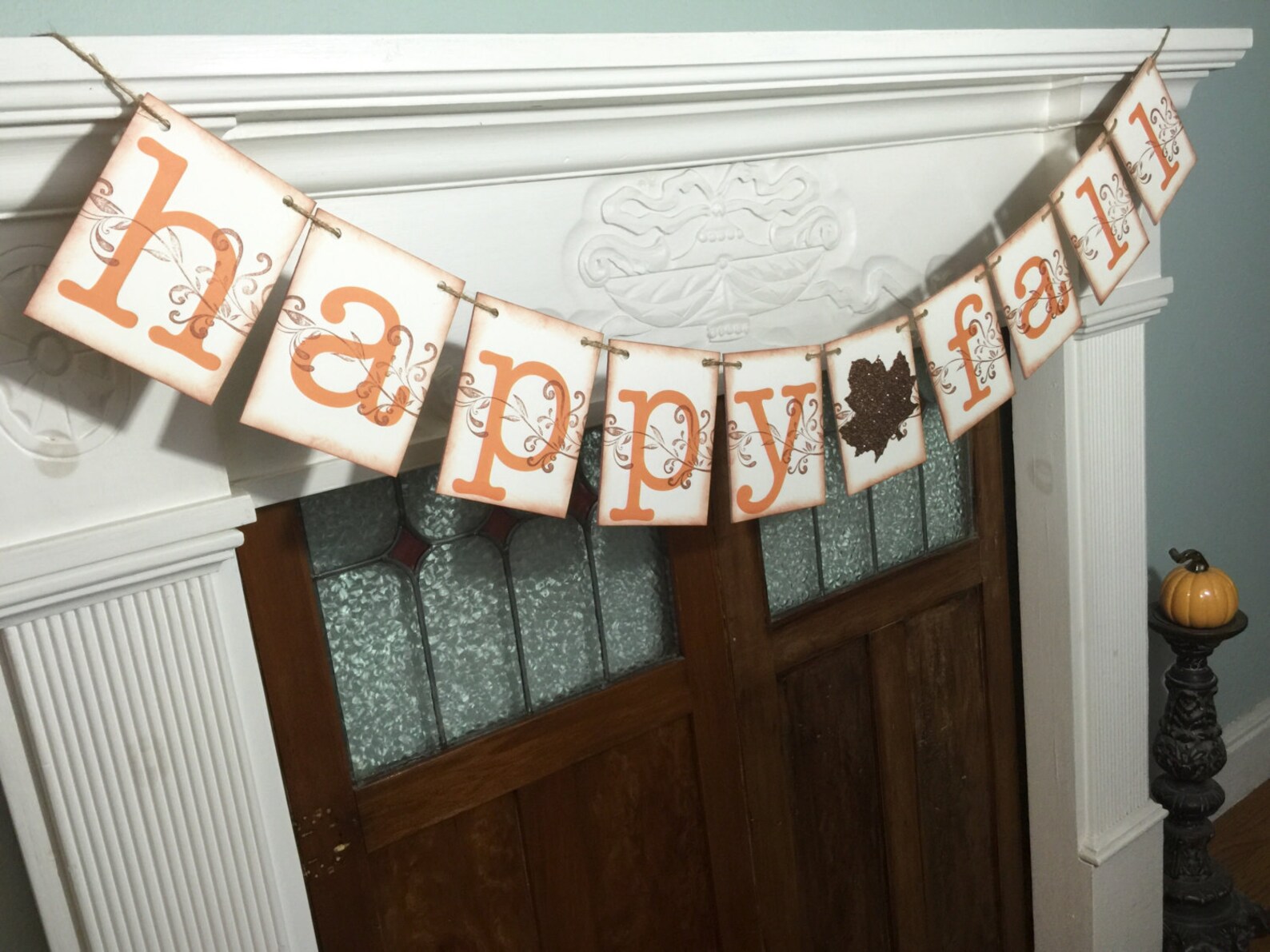 Happy Fall Banner Fall Banner Happy Fall Sign Rustic - Etsy