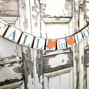 Rustic Fall in Love Banner, Fall Wedding Decor, Fall in Love Wedding ...