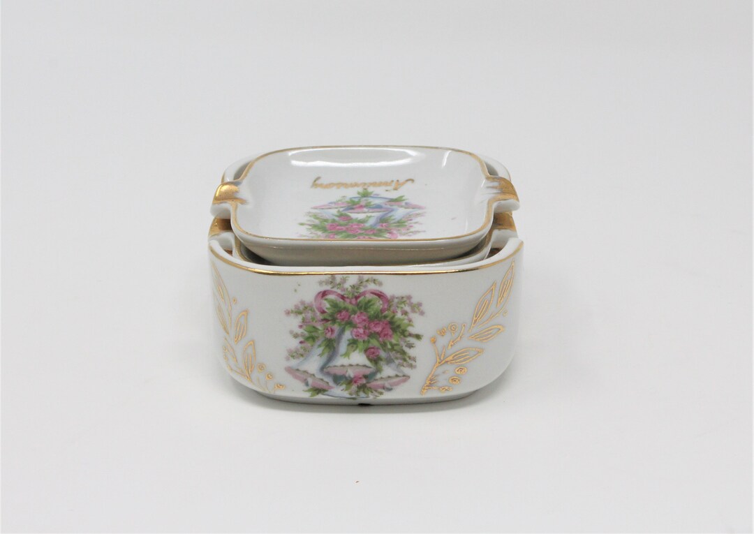 Vintage Ashtray, Nested / Stacking, 50th Anniversary Bells, Arnart ...