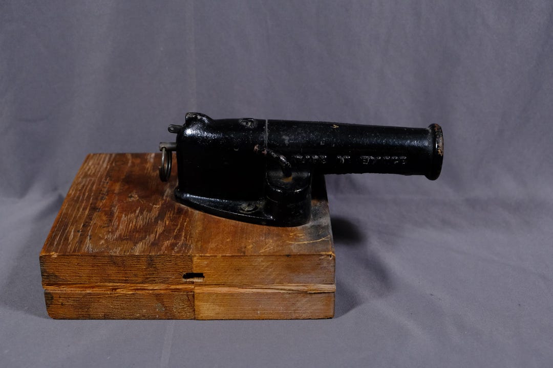 Rare Antique French Cast Iron Door Alarm or Signal Cannon - Etsy