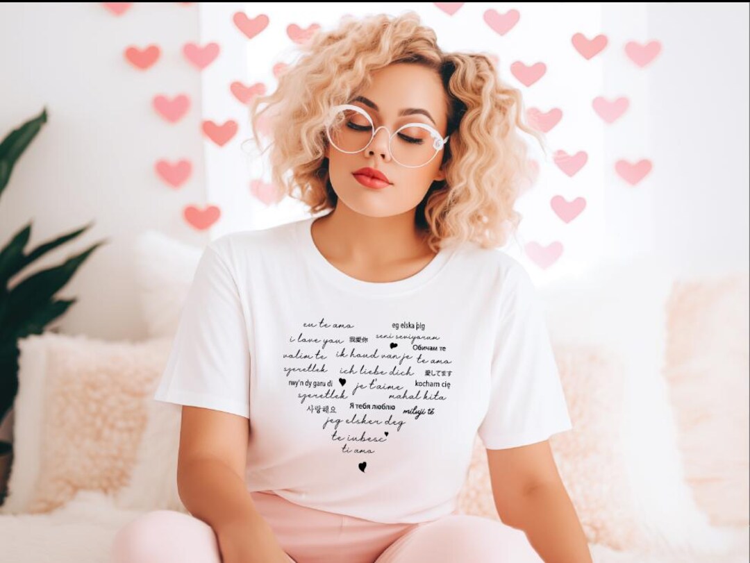 Love in Every Language – Multilingual Digital Print, Romantic Wall Art ...